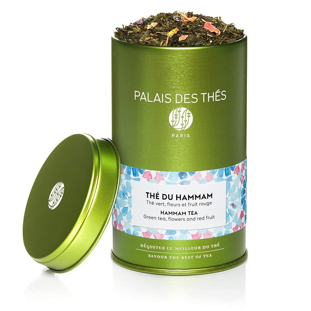 - Hammam Tea - Green Tea, Rose & Red Berries - 3.5Oz Loose Leaf Metal ...