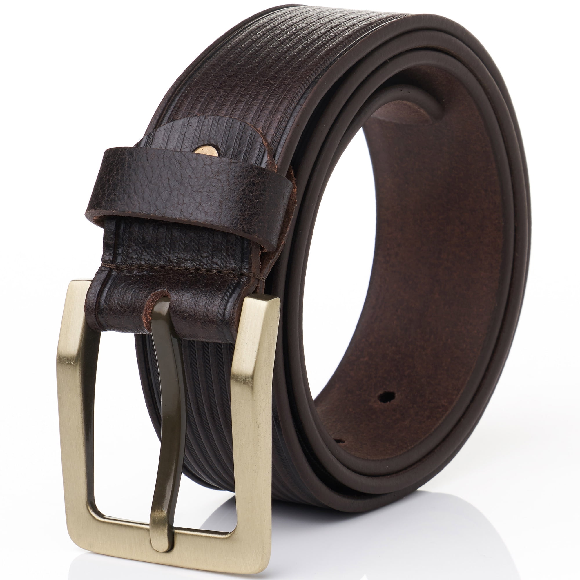 Hammer Anvil Mens Belt Full Grain Leather 38 MM Casual Jean Belt ...