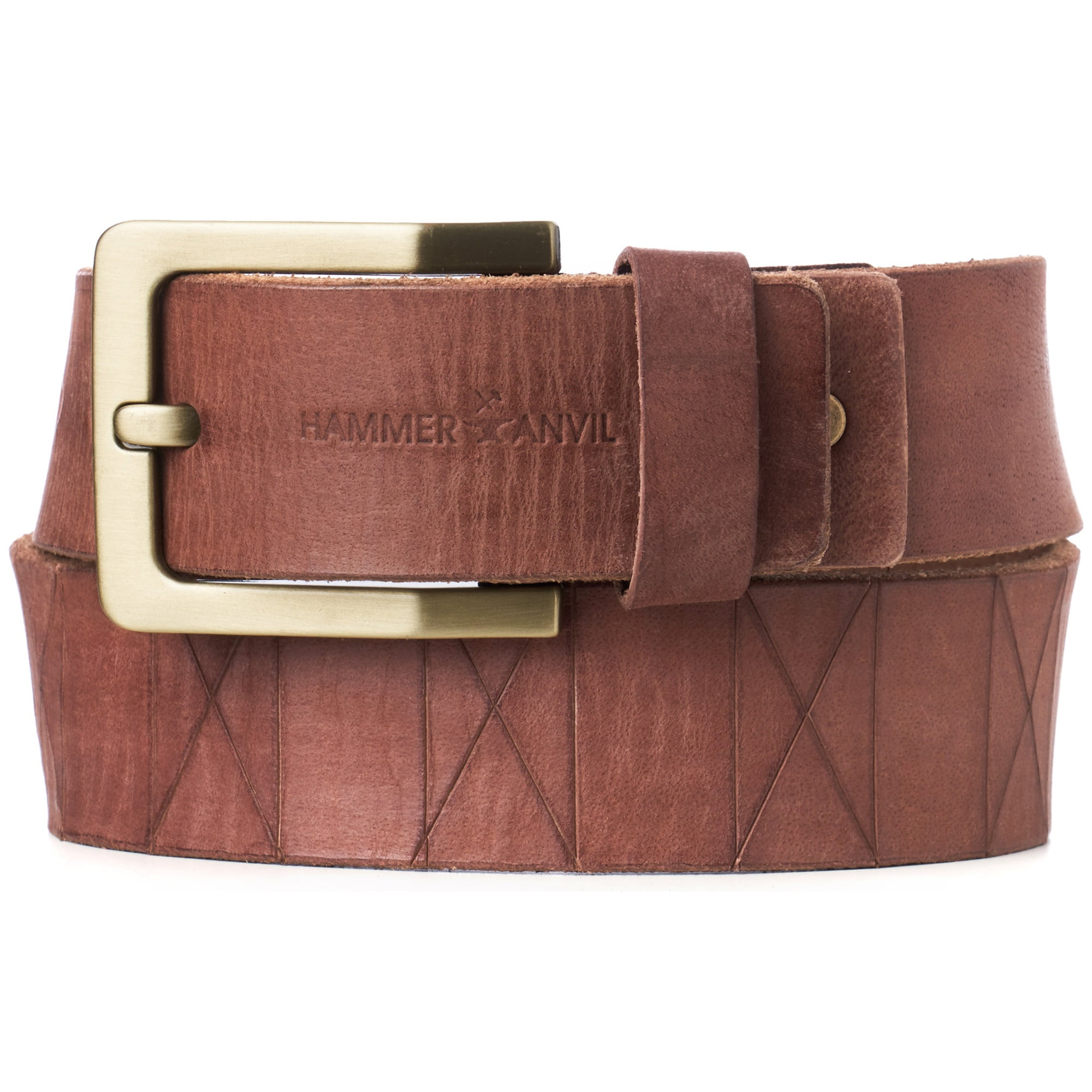 Hammer Anvil Mens Belt Genuine Leather 38 MM Casual Jean Belt - Walmart.com