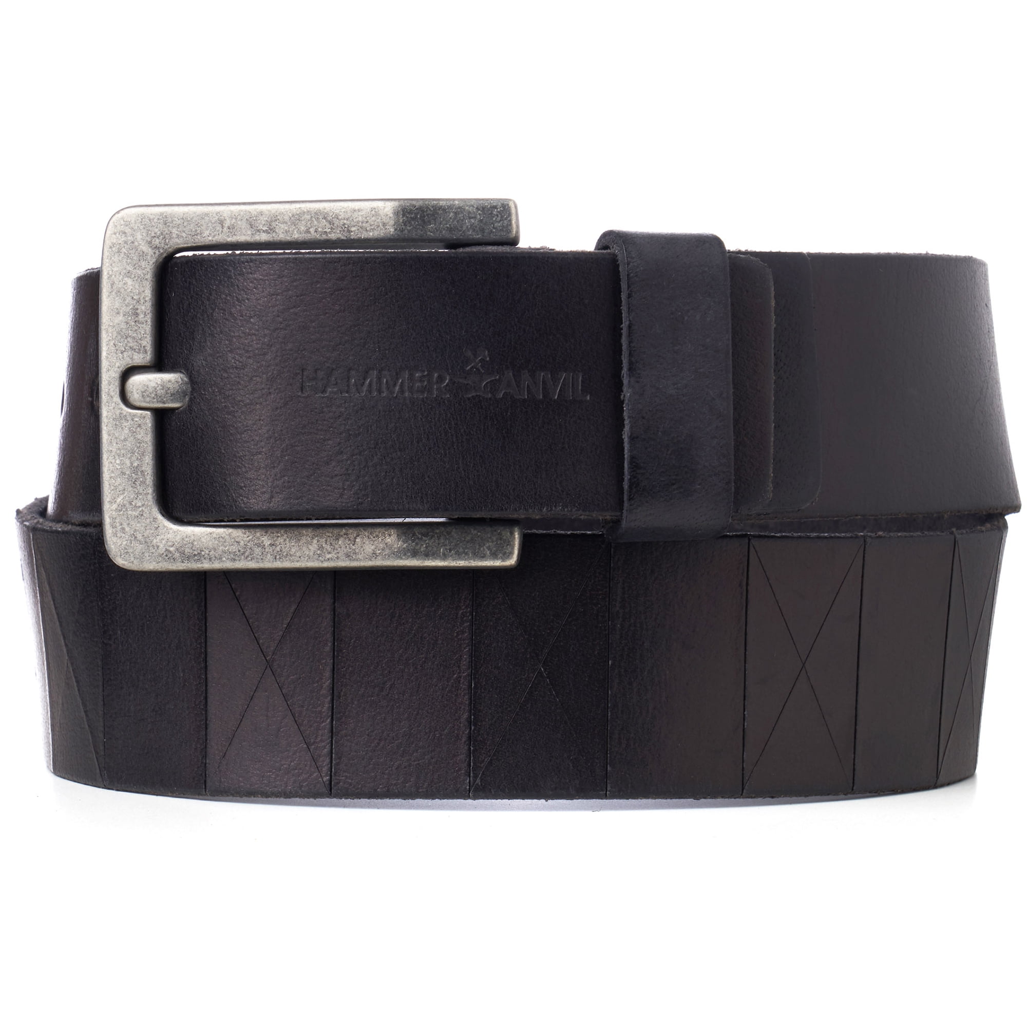 Hammer Anvil Mens Belt Genuine Leather 38 MM Casual Jean Belt - Walmart.com