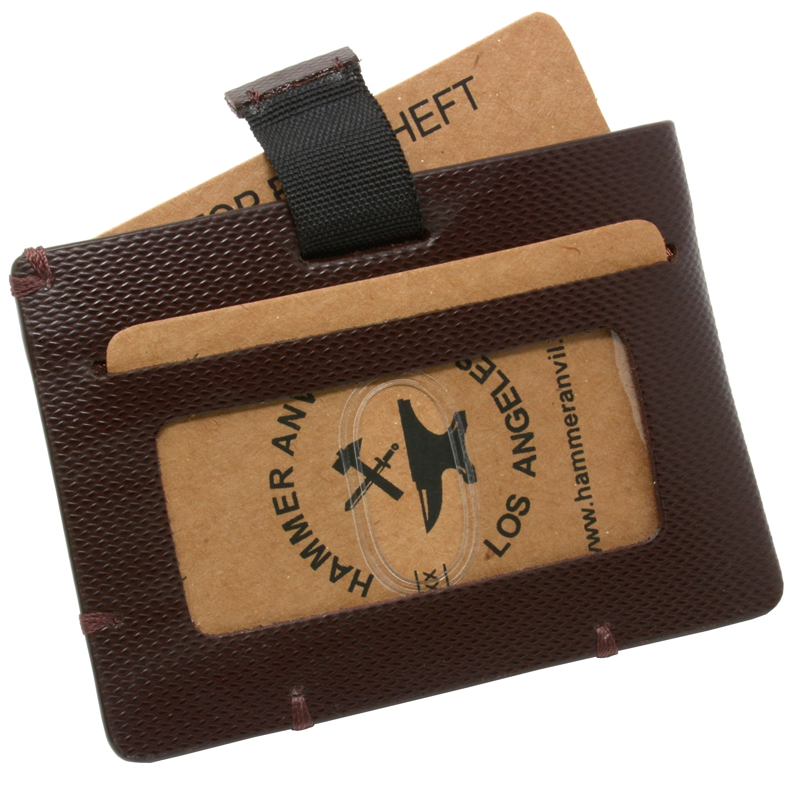 Hammer Anvil Mens Minimalist Front Pocket Wallet RFID Safe Leather Easy ...