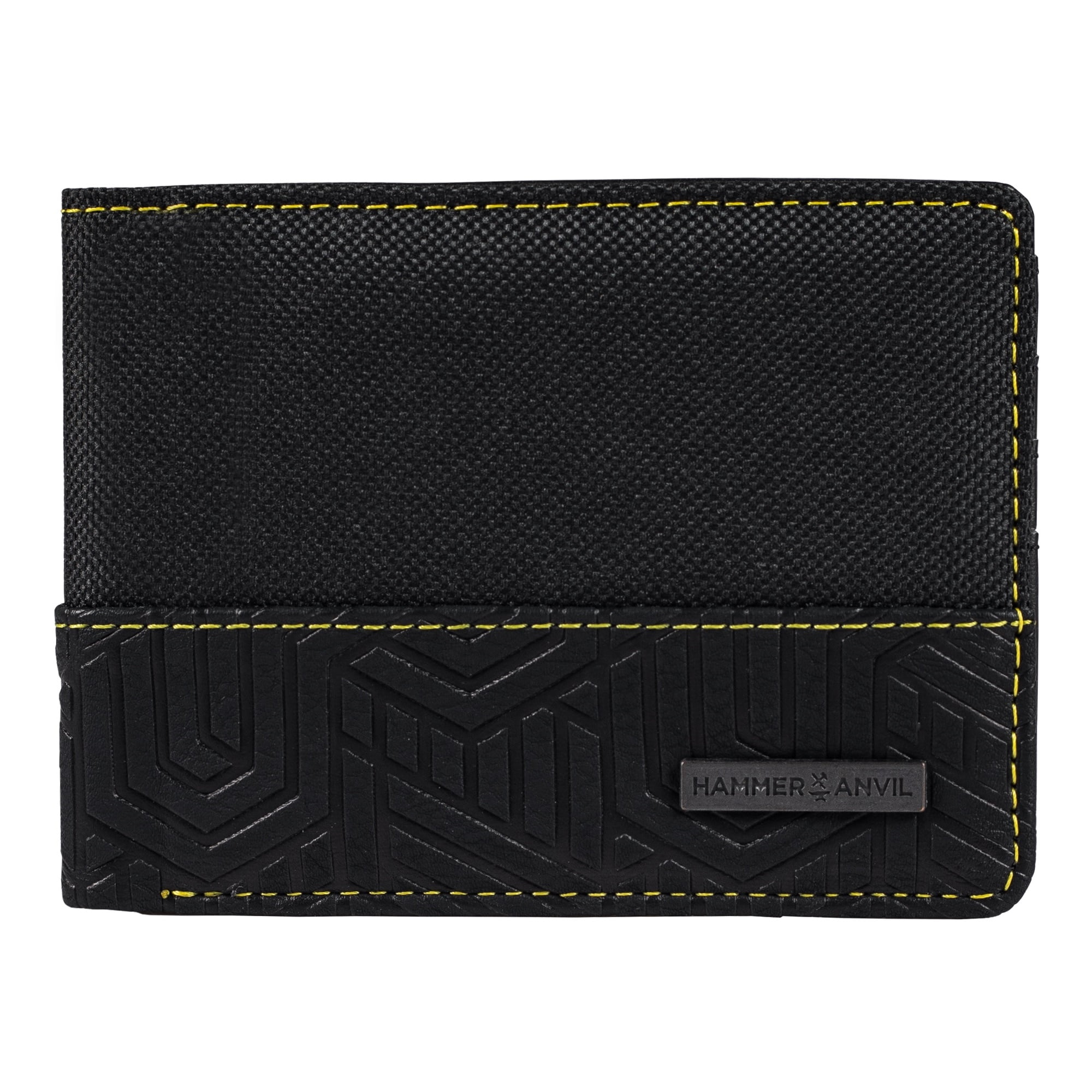 Hammer Anvil Mens Slimfold Wallet RFID Safe Thin Bifold Front Pocket ...