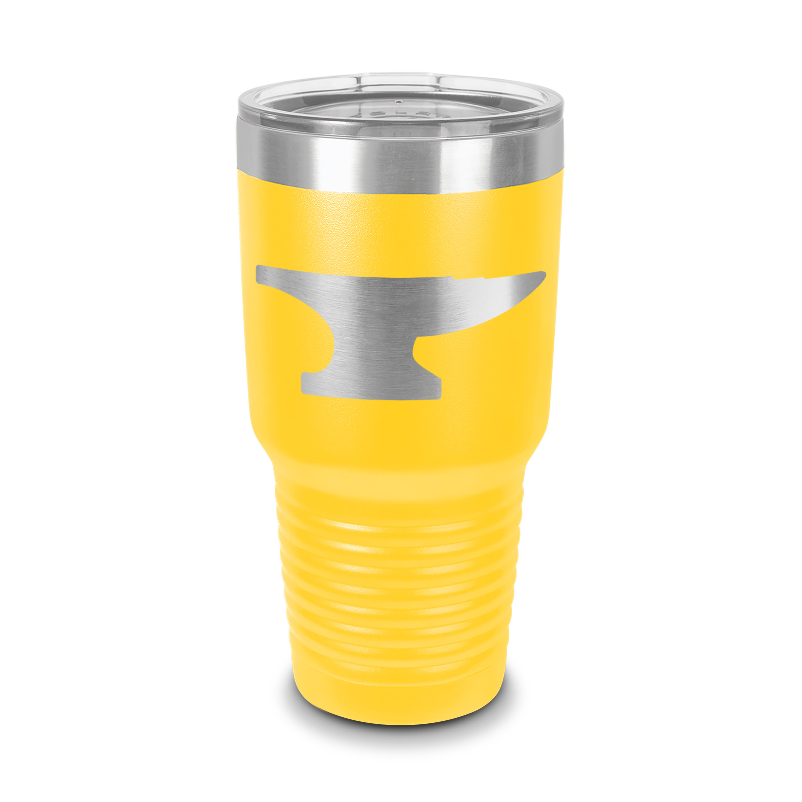 Hammer and Anvil Tumbler 30 oz - Laser Engraved w/ Clear Lid ...