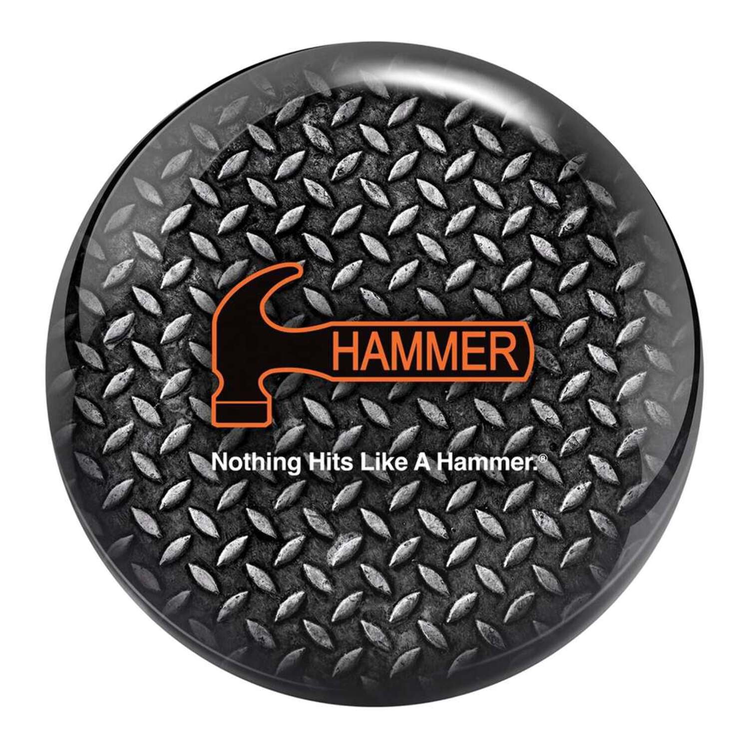 Hammer Diamond Plate PRE-DRILLED Bowling Ball - Grey/Black - Walmart.com