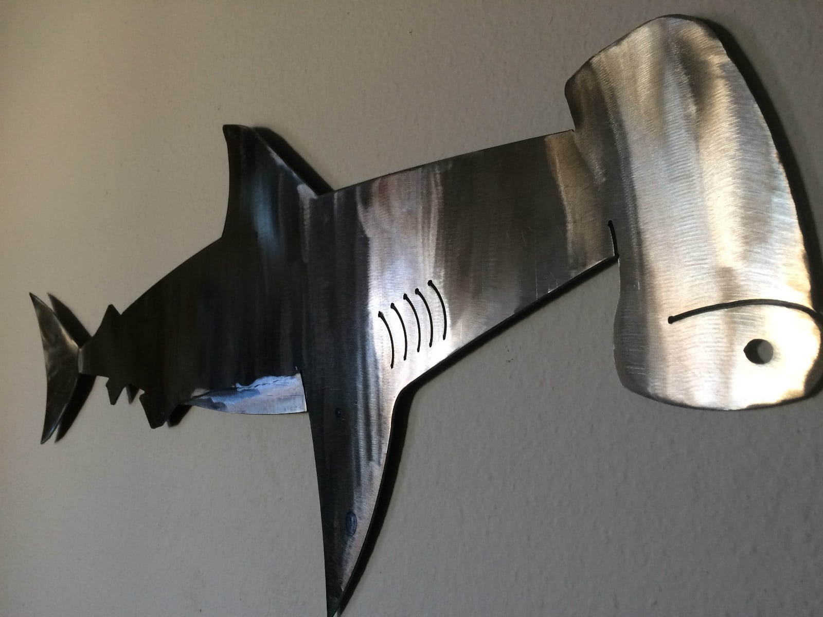 Hammer-Head Shark Metal Art Skilwerx 30 X 13 Nautical - Walmart.com