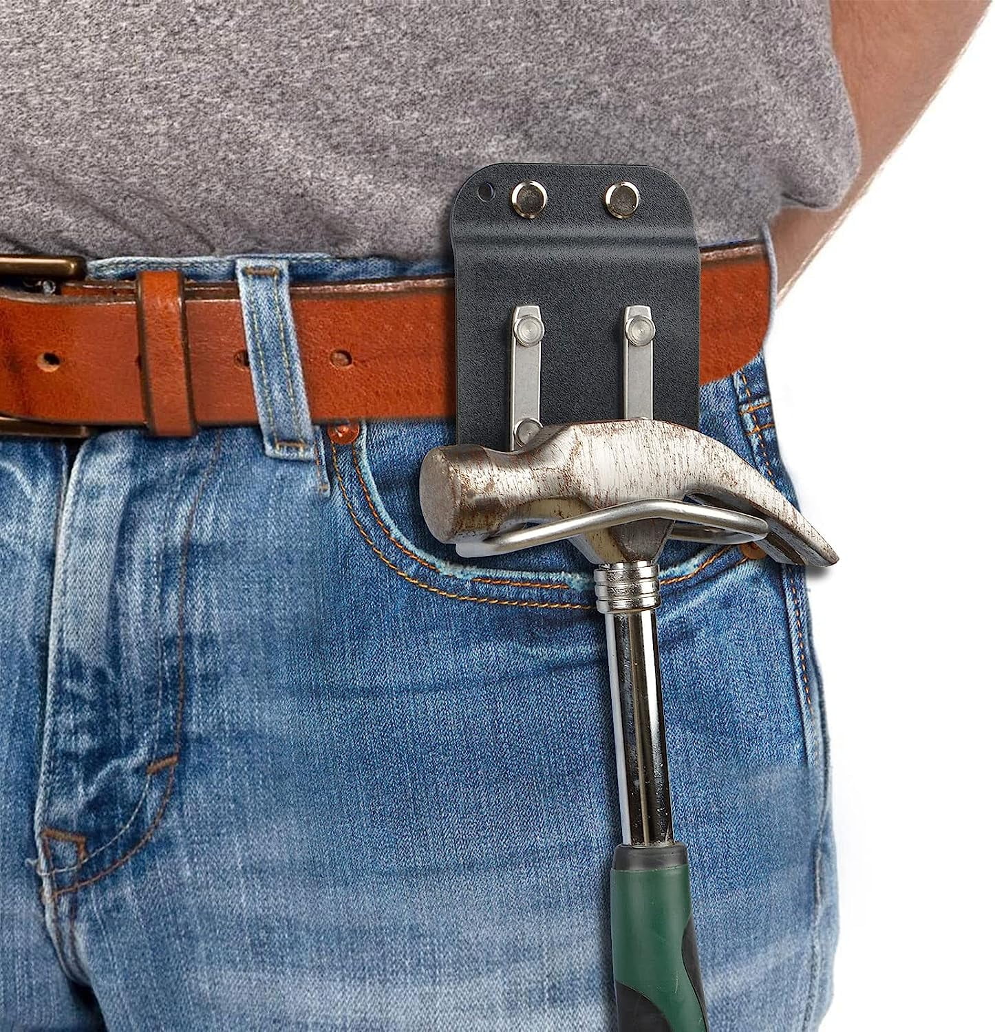 Hammer Holder Loop - Hammer Holster Clip on 2" Tool Belt, Hammer Belt ...