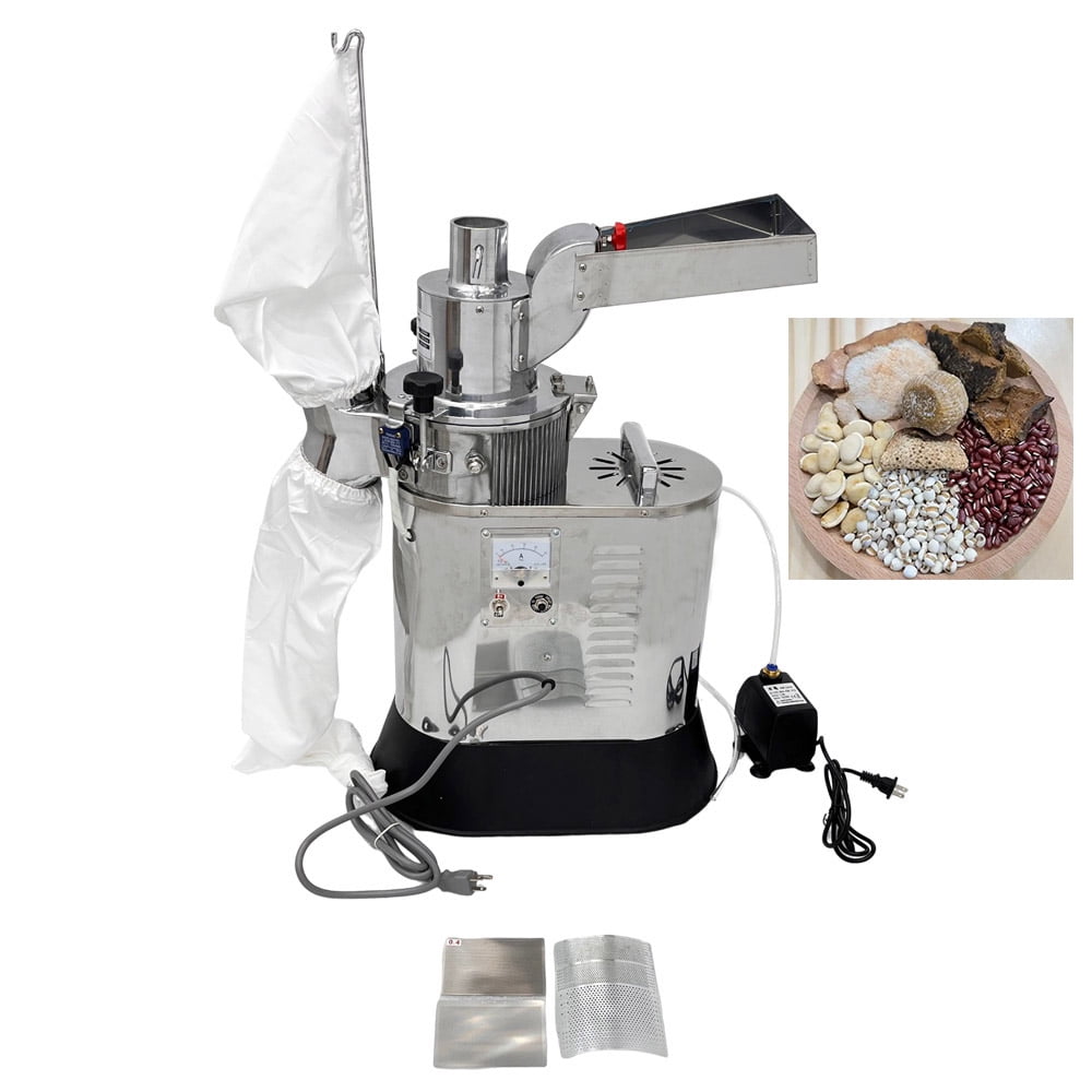 Hammer Mill Herb Grinder Machine Vertical Continuous Feeding Stainless ...