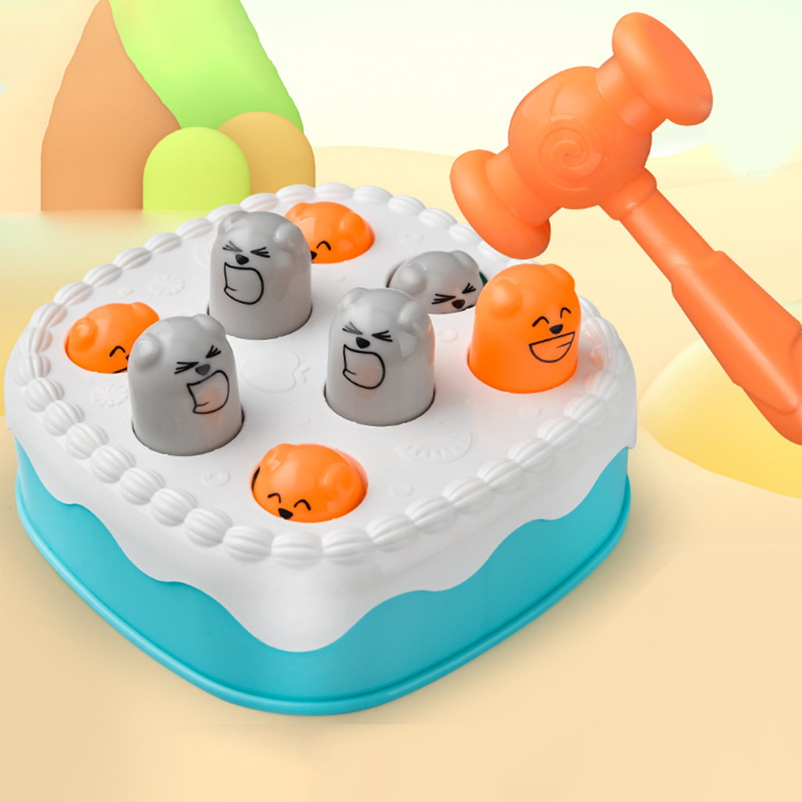Hammer Mole Game for Toddlers, Whack A Mole Game Toys Gifts for 1-5 Year Old Boys and Girls ...