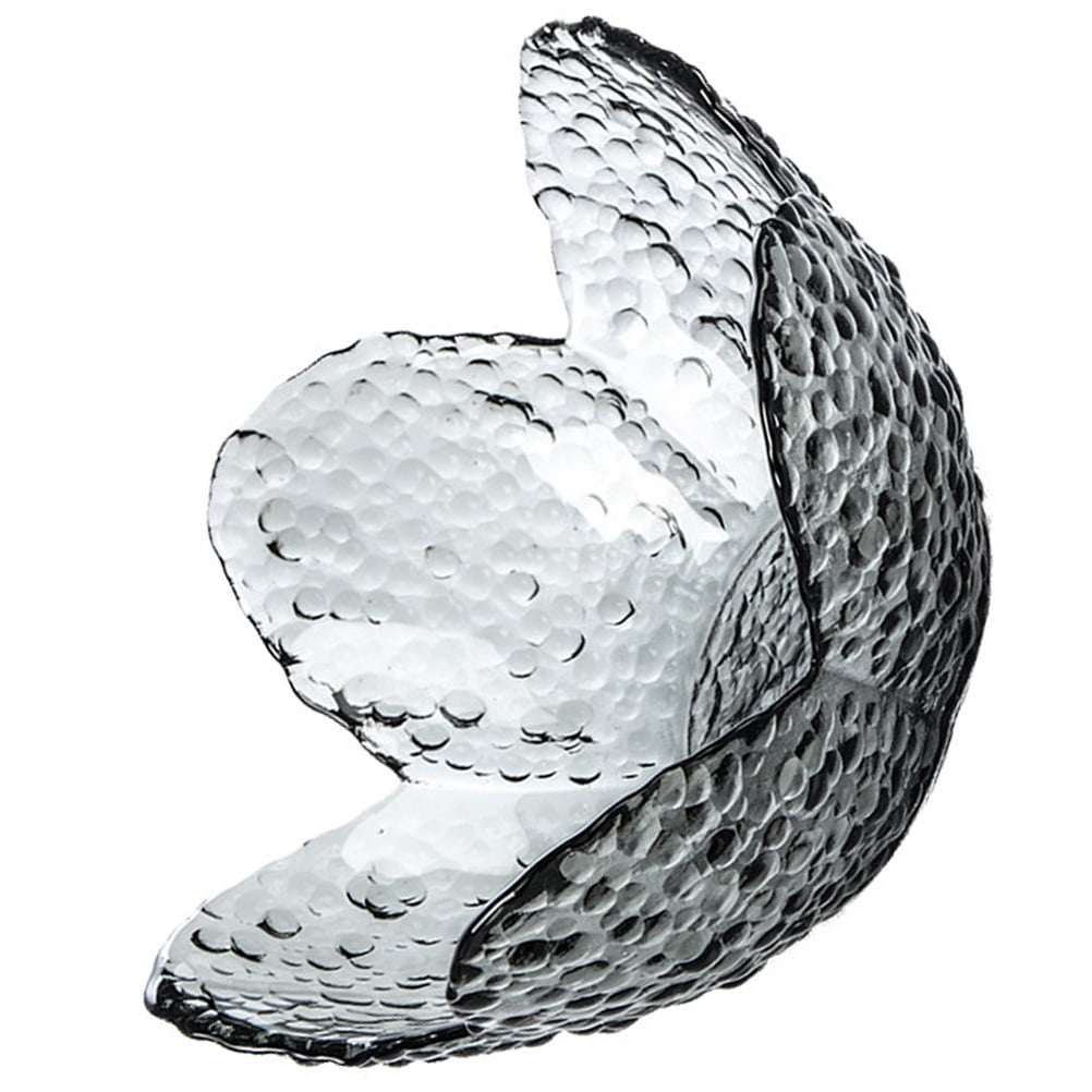 Hammer Pattern Glass Bowl Japanese Style Glass Bowl Five-petals Glass ...