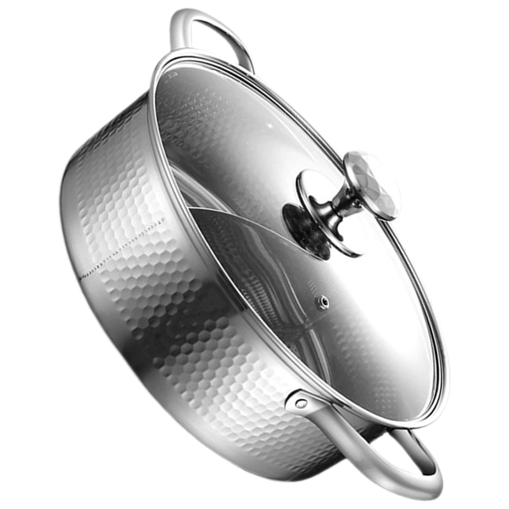 Hammer Pattern Mandarin Duck Pot Stewpot Skillet Stainless Steel ...