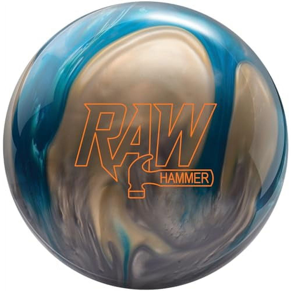 Hammer Raw Blue/Silver Pearl Bowling Ball - Walmart.com