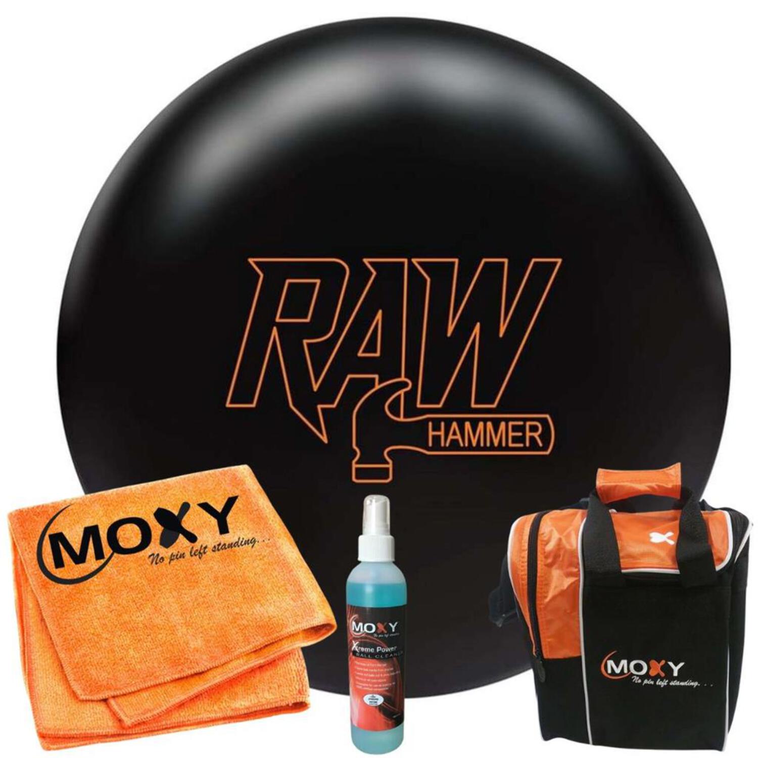 Hammer Raw Hammer Black Bowling Ball | Moxy Strike Orange/Black Bowling ...