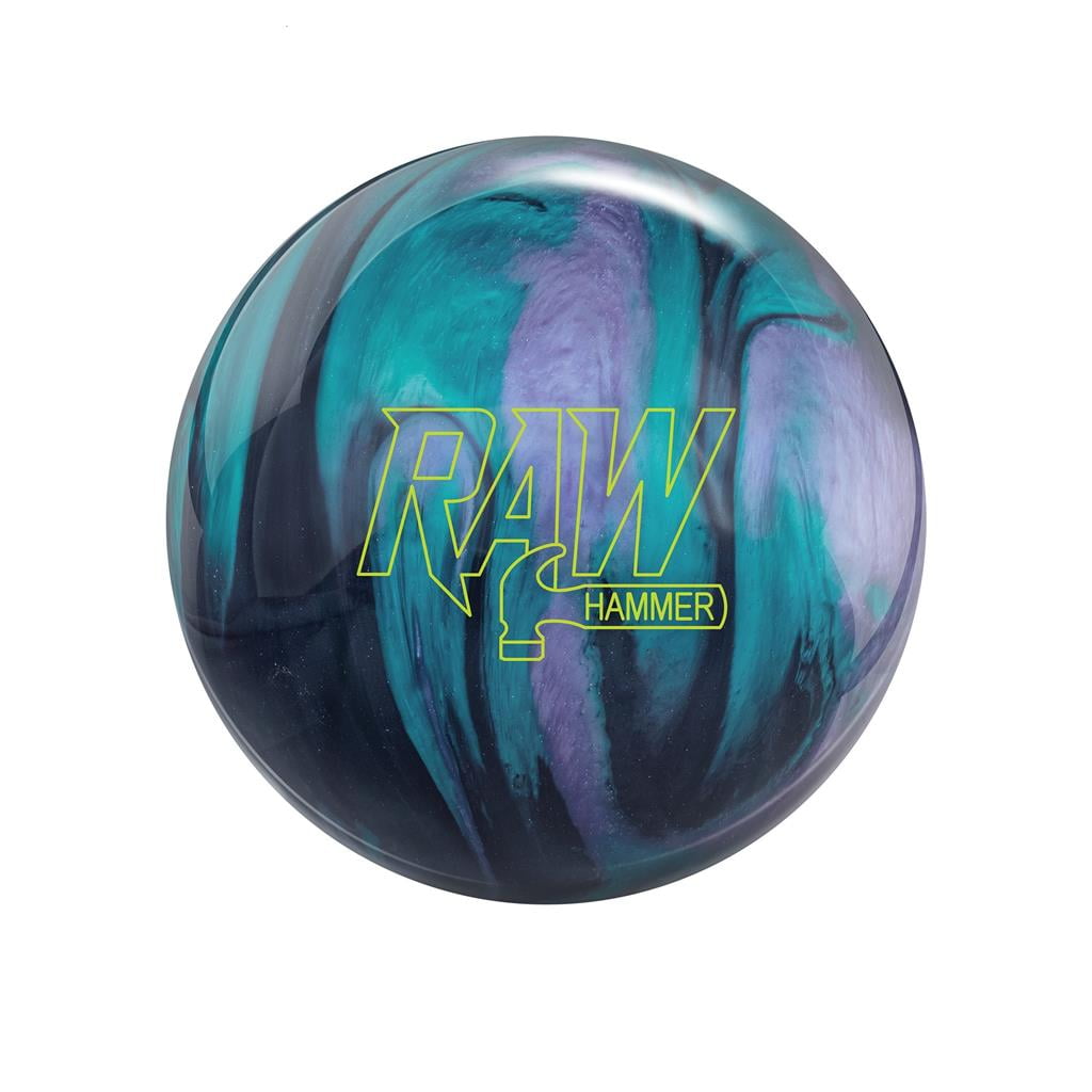 Hammer Raw Hammer Bowling Ball - Black/Purple/Teal Pearl 13lbs ...