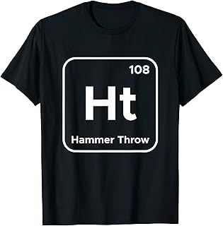 Hammer Throwing Hammer Thrower Periodic Table T-Shirt - Walmart.com