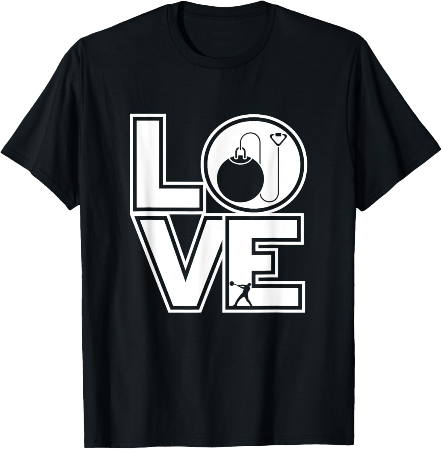 Hammer Throwing LOVE Funny Hammer Thrower T-Shirt - Walmart.com