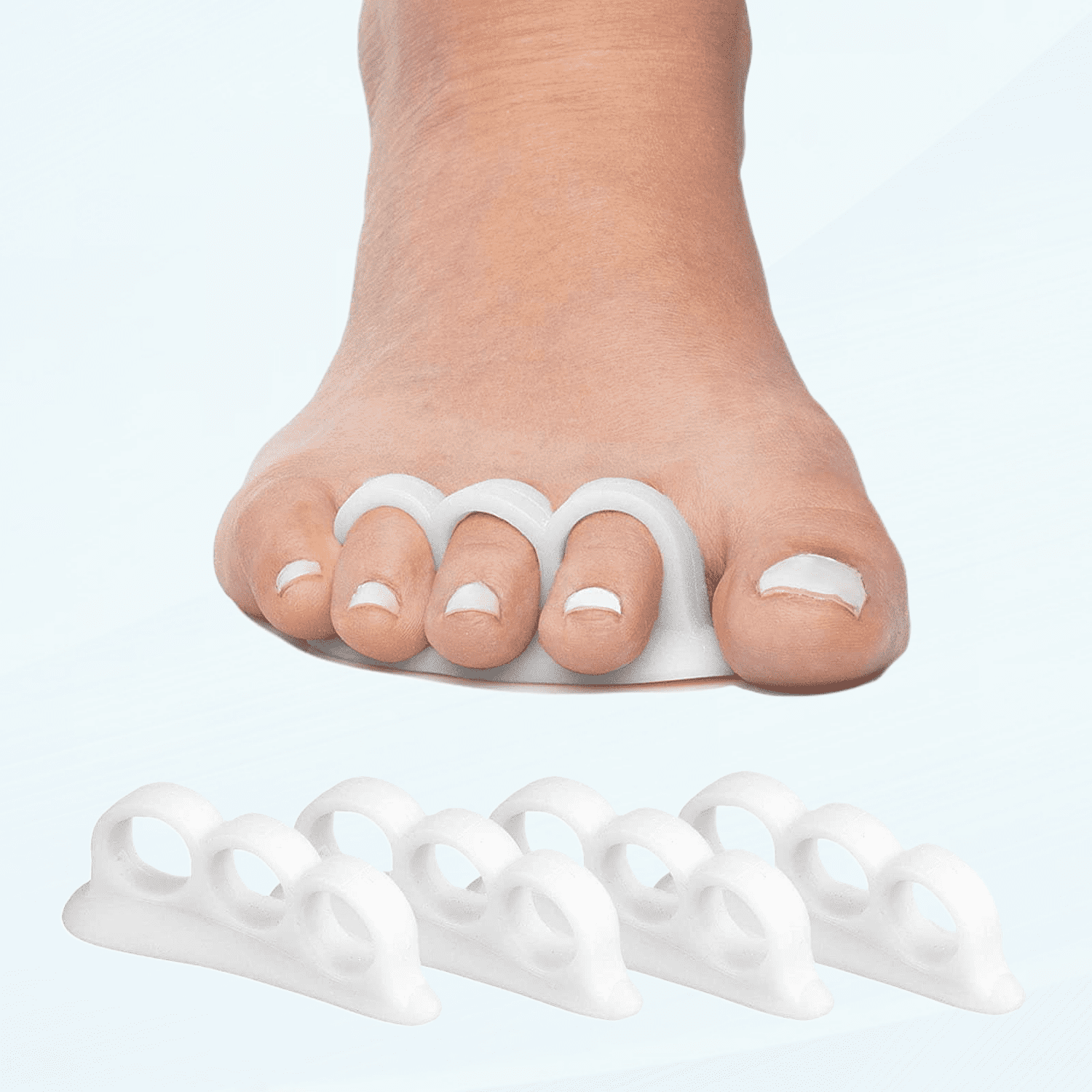 Hammer Toe Straightener and Corrector 4 Pack Soft Gel Crests Splints ...