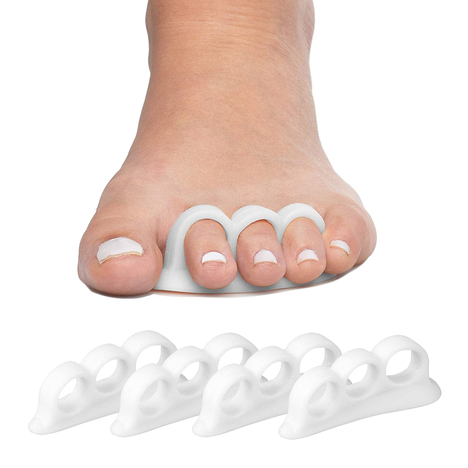 Hammer Toe Straightener and Corrector 4 Pack Soft Gel Crests Splints ...