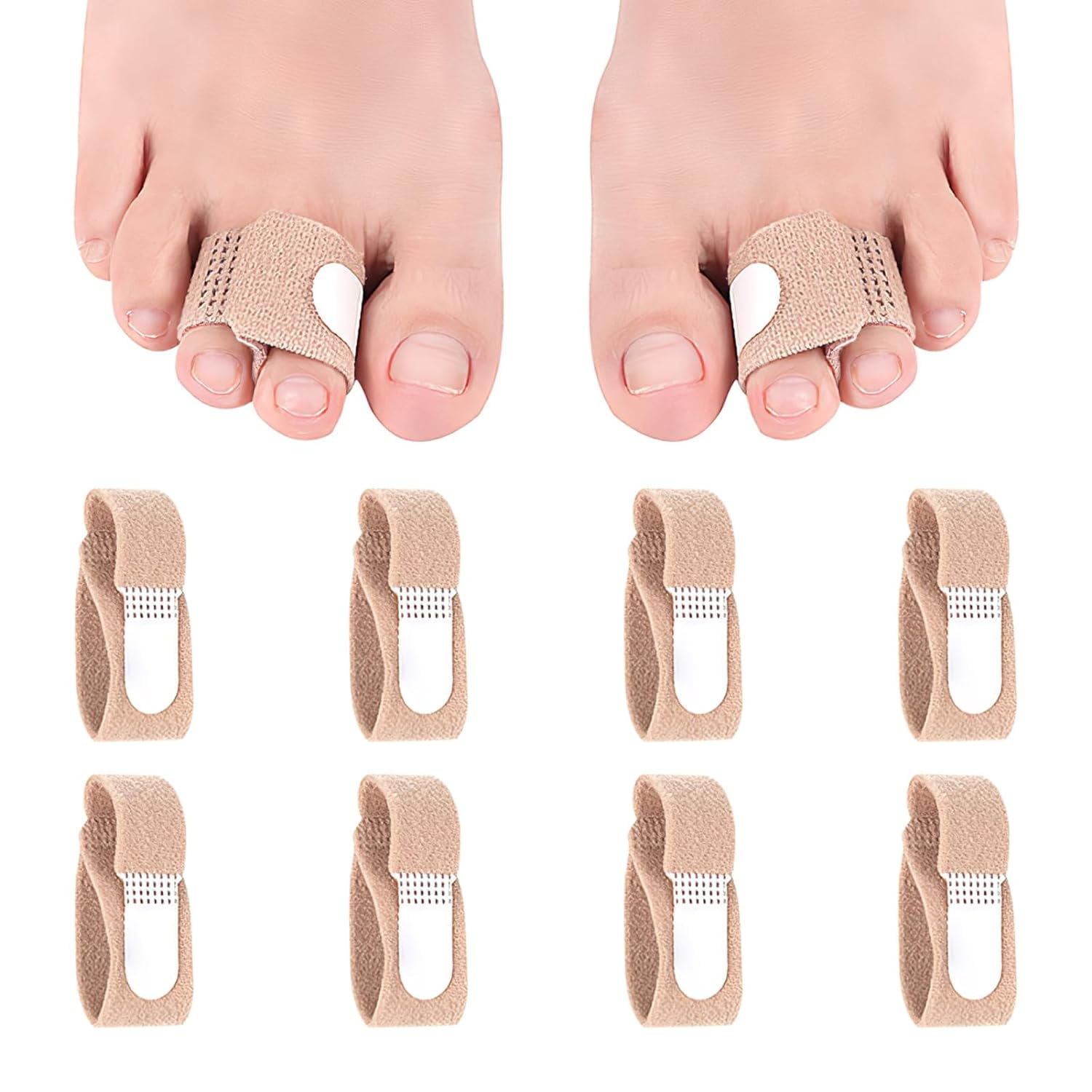 Hammer Toe Straighteners Broken Toe Wraps Splint Bandage Toe Separators ...