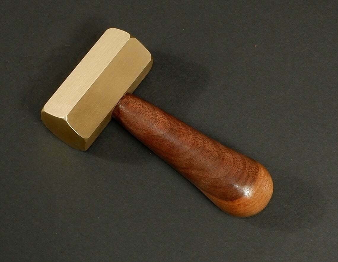 Hammer brass Brass mallet WALNUT tree wood handmade - Walmart.com