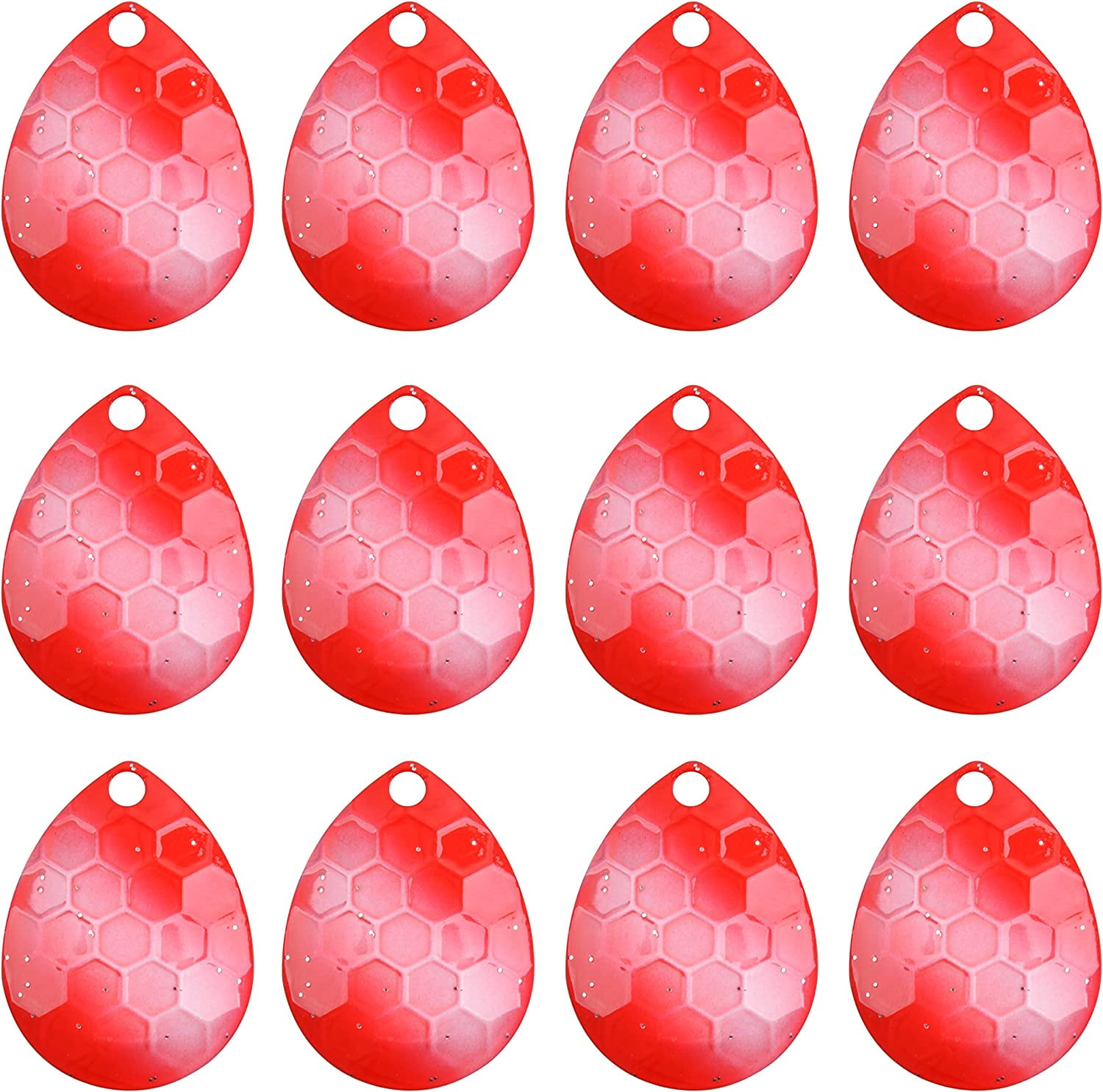 Hammered Colorado Blades for Making Spinner Rig, 20pcs/Box Painted ...