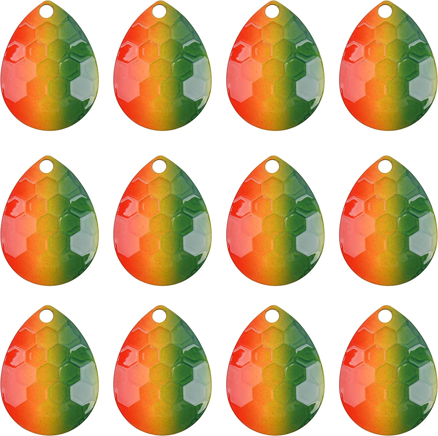 Hammered Colorado Blades for Making Spinner Rig, 20pcs/Box Painted ...