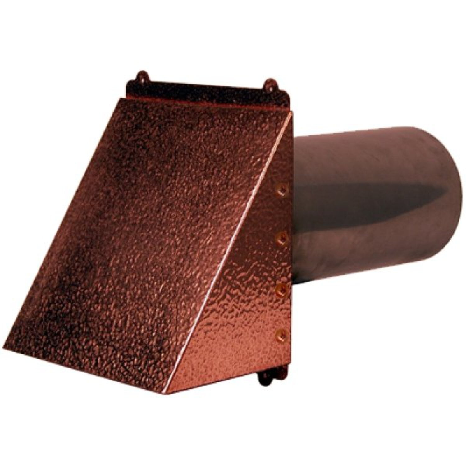 Hammered Copper Dryer Vent / Exhaust Vent 4" - 12" Duct Size: 8", Mount ...