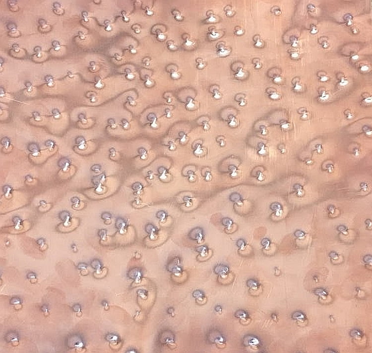 Hammered Copper Sheet 24"x36" - 16oz - 0.022" Thickness - 24 Ga ...