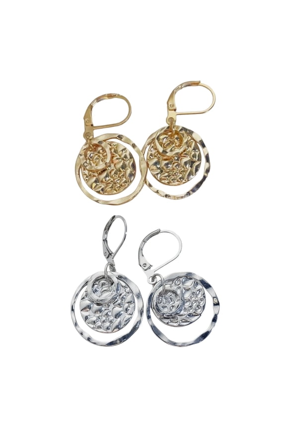 Hammered Gold Earrings