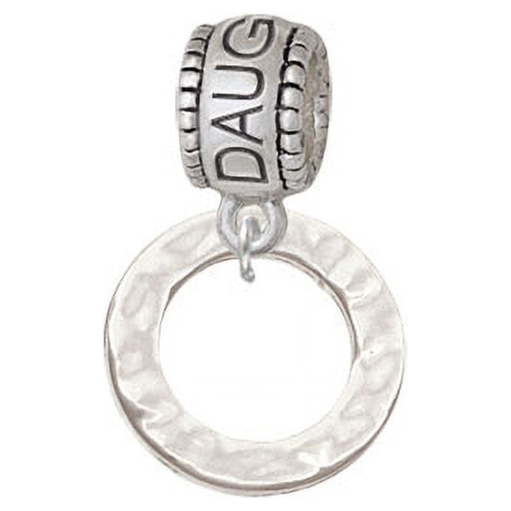 Hammered Karma Ring - Daughter Charm Bead - Walmart.com