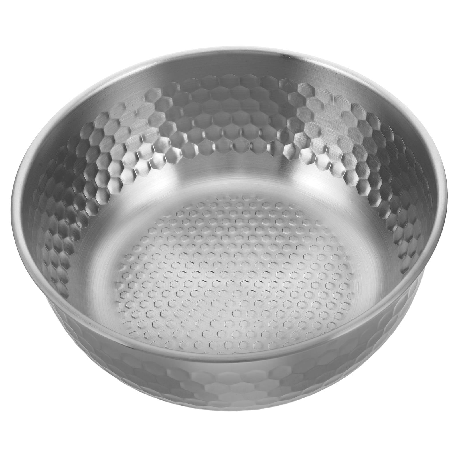 Hammered Metal Salad Bowl Deepen Dinner Plate Metal Appetizer Serving ...