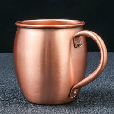 Pure Solid Copper Mugs 16oz Drinking Cup for Kitchen Coffee - Walmart.com