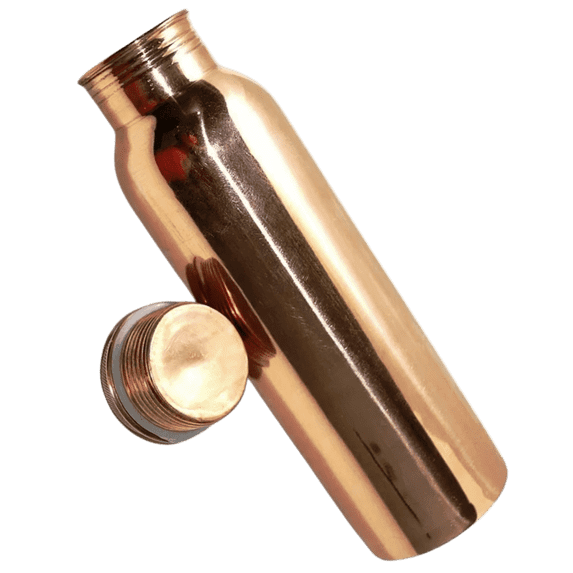 Hammered Pure Copper Water Bottle with Leak-Proof Lid | Ayurvedic ...