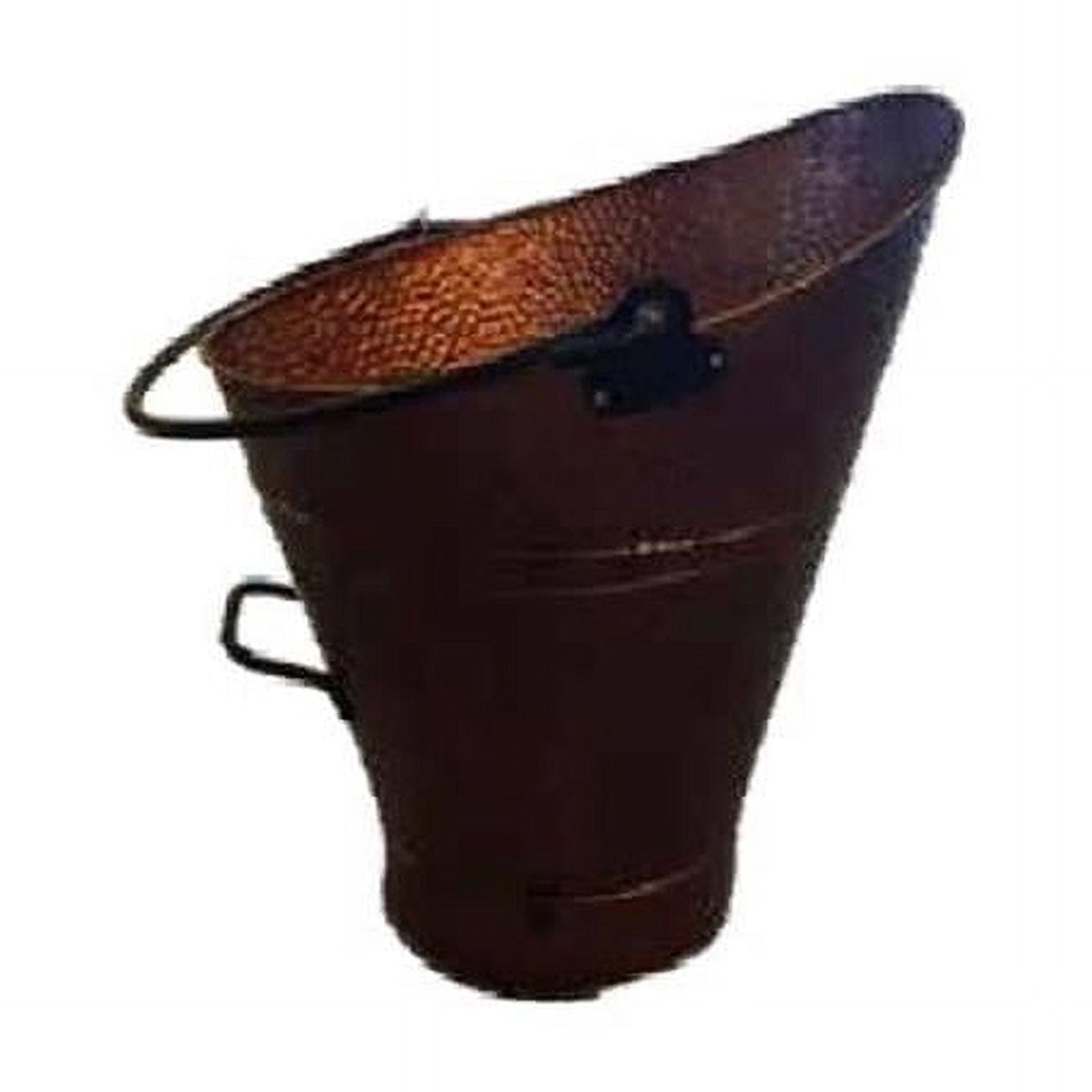 Hammered Steel Coal Hod with Two Handles, Copper - Walmart.com