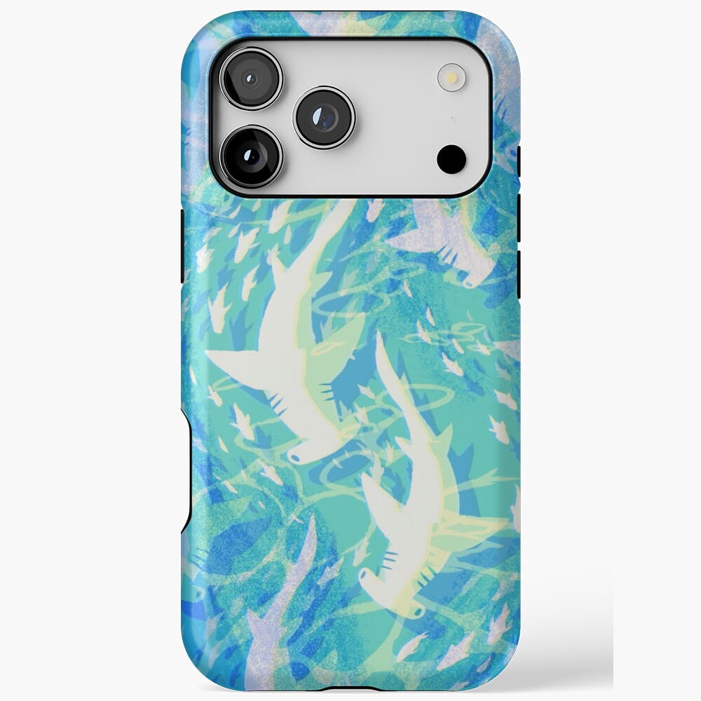 Hammerhead Migration Ocean Wildlife Deep Blue Shark Case for iPhone 11 ...