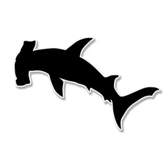 Hammerhead Shark Car Sticker Phone Decal Water Bottle Stickers Car ...