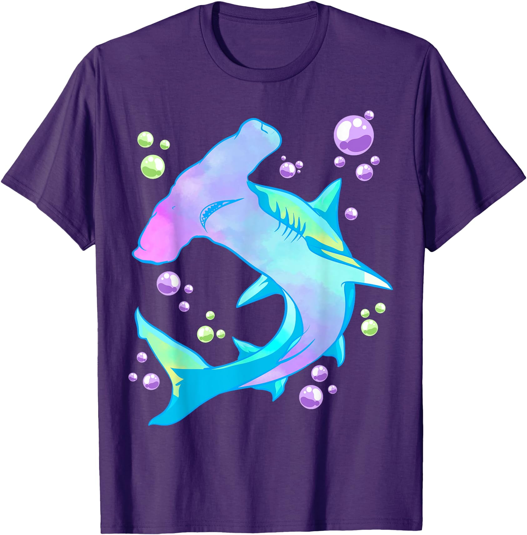 Hammerhead Shark Marine Life Gift Softstyle Unisex T-Shirt,Purple Color ...