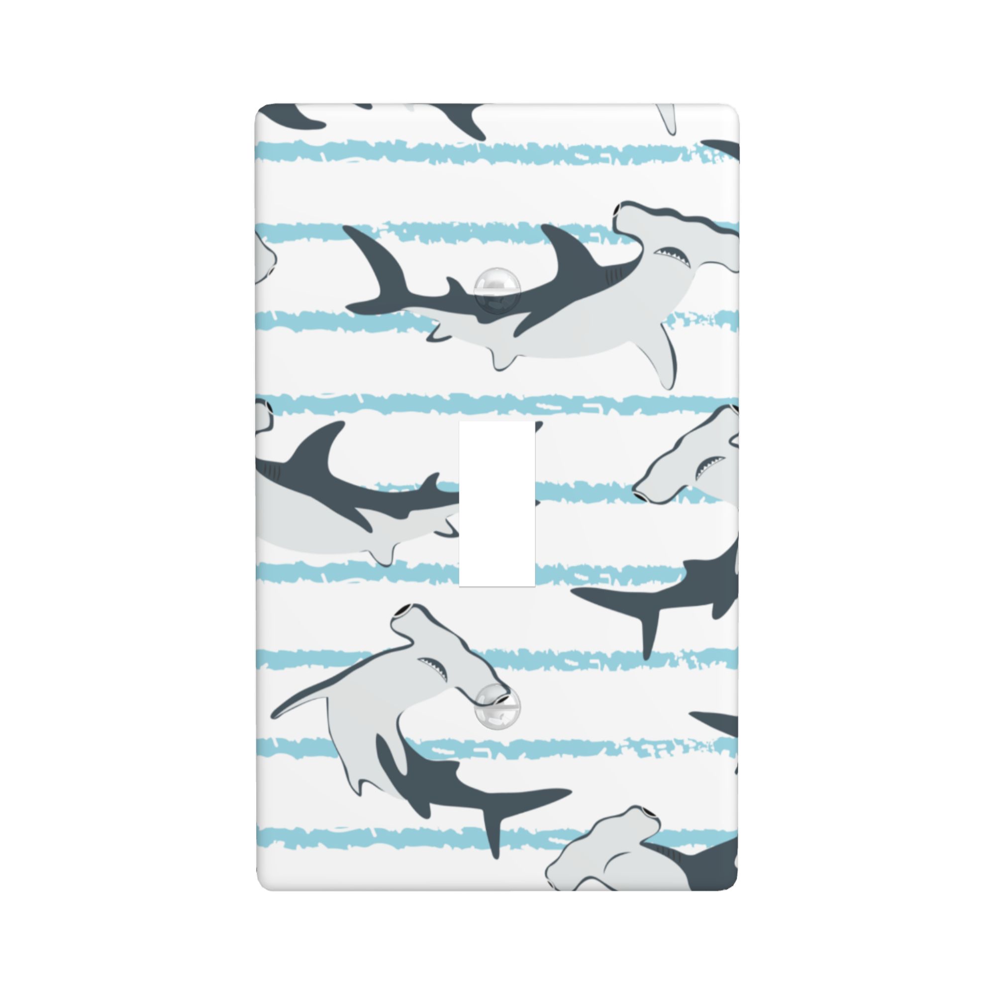 Hammerhead Shark Single Toggle Light Switch Plate Decorative Wall Plate ...