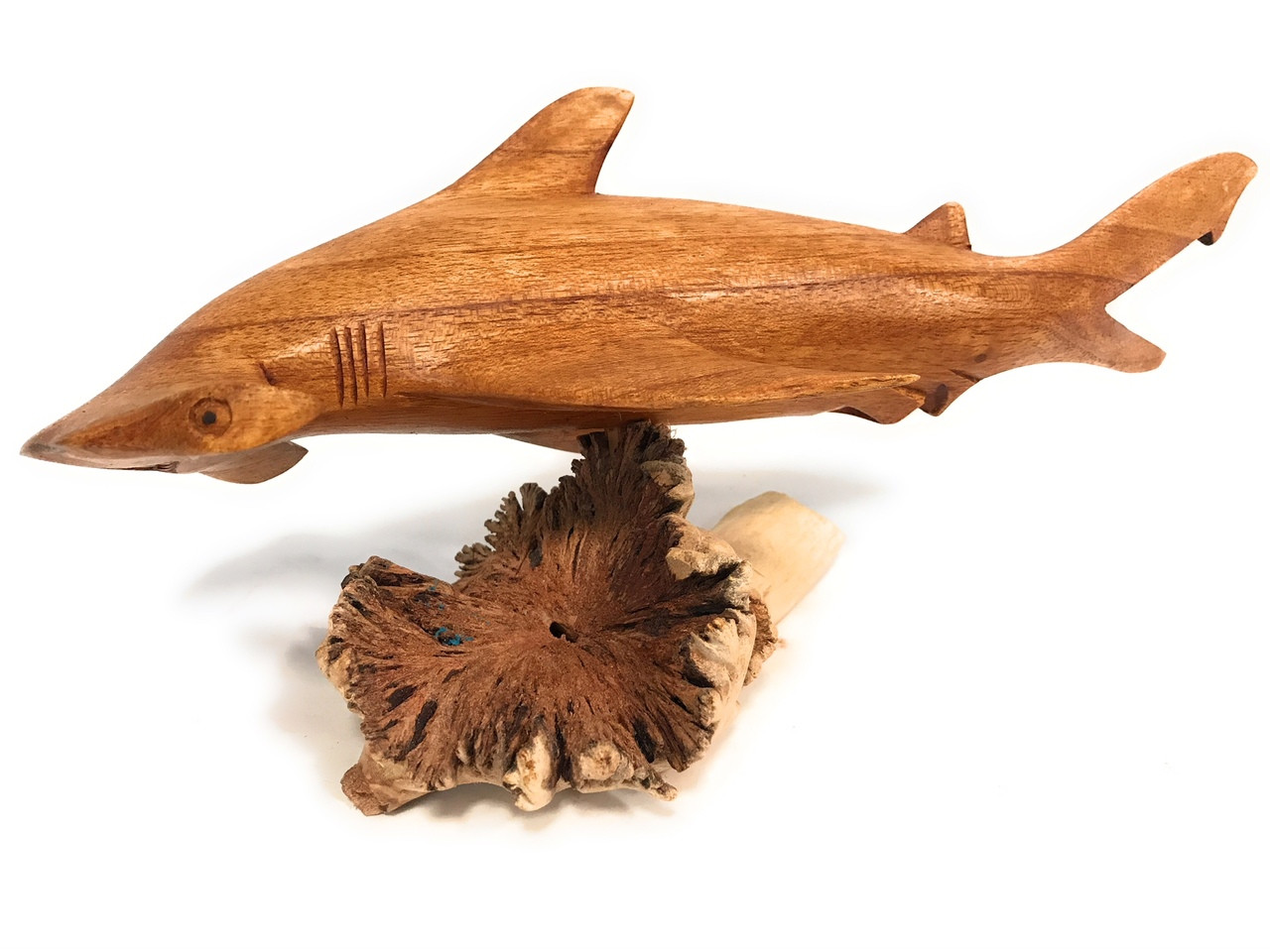 Hammerhead Shark on Driftwood Base 12" - Carved | #jro03A - Walmart.com