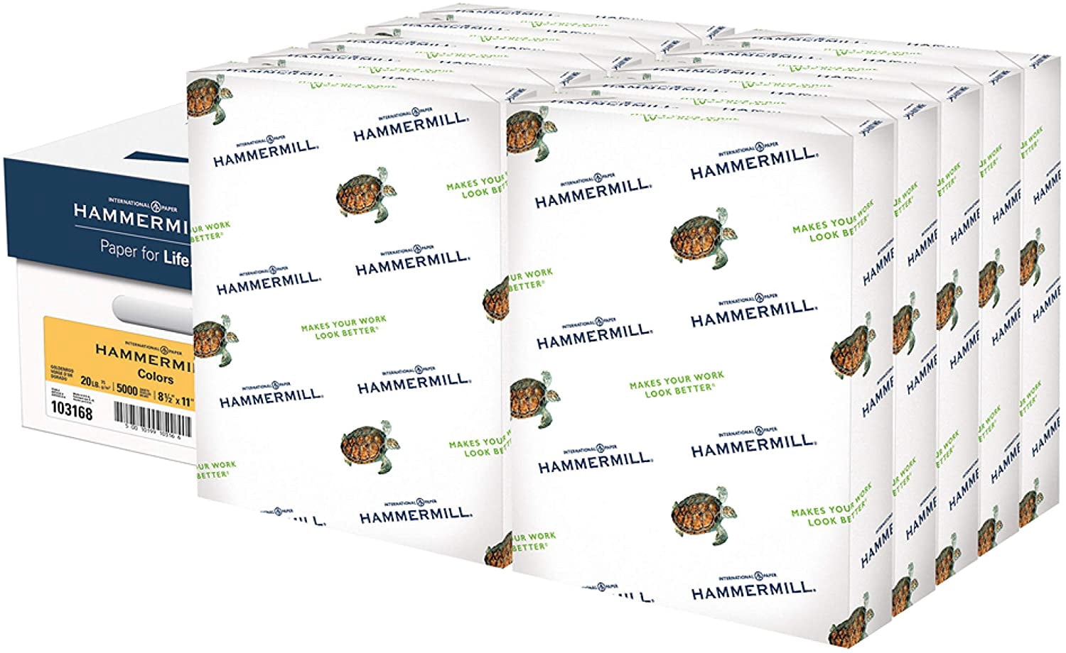Hammermill 103168 Plain Copy Colorful Paper, 20lb, 8-1/2 x 11 ...