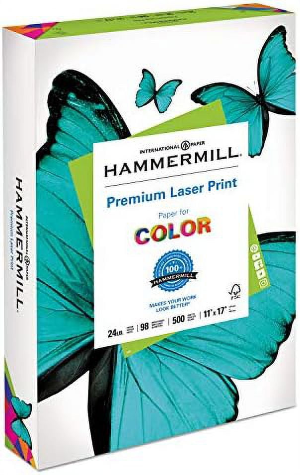Hammermill 104620 Laser Print Office Paper, 98 Brightness, 24lb, 11 x ...