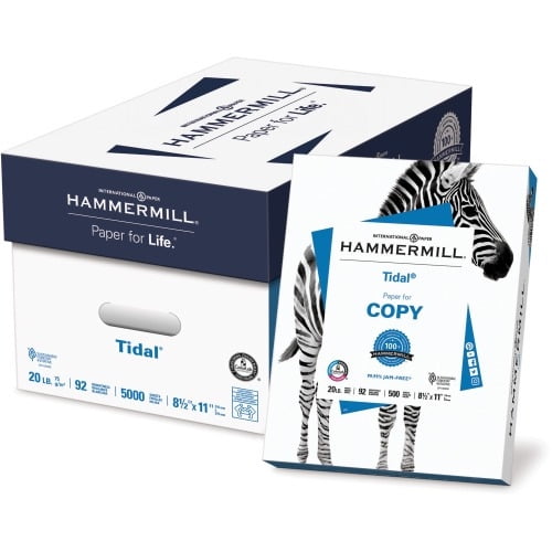 Hammermill Multipurpose Printer & Copier Paper, 20lb, 92 Bright, 5000 ...