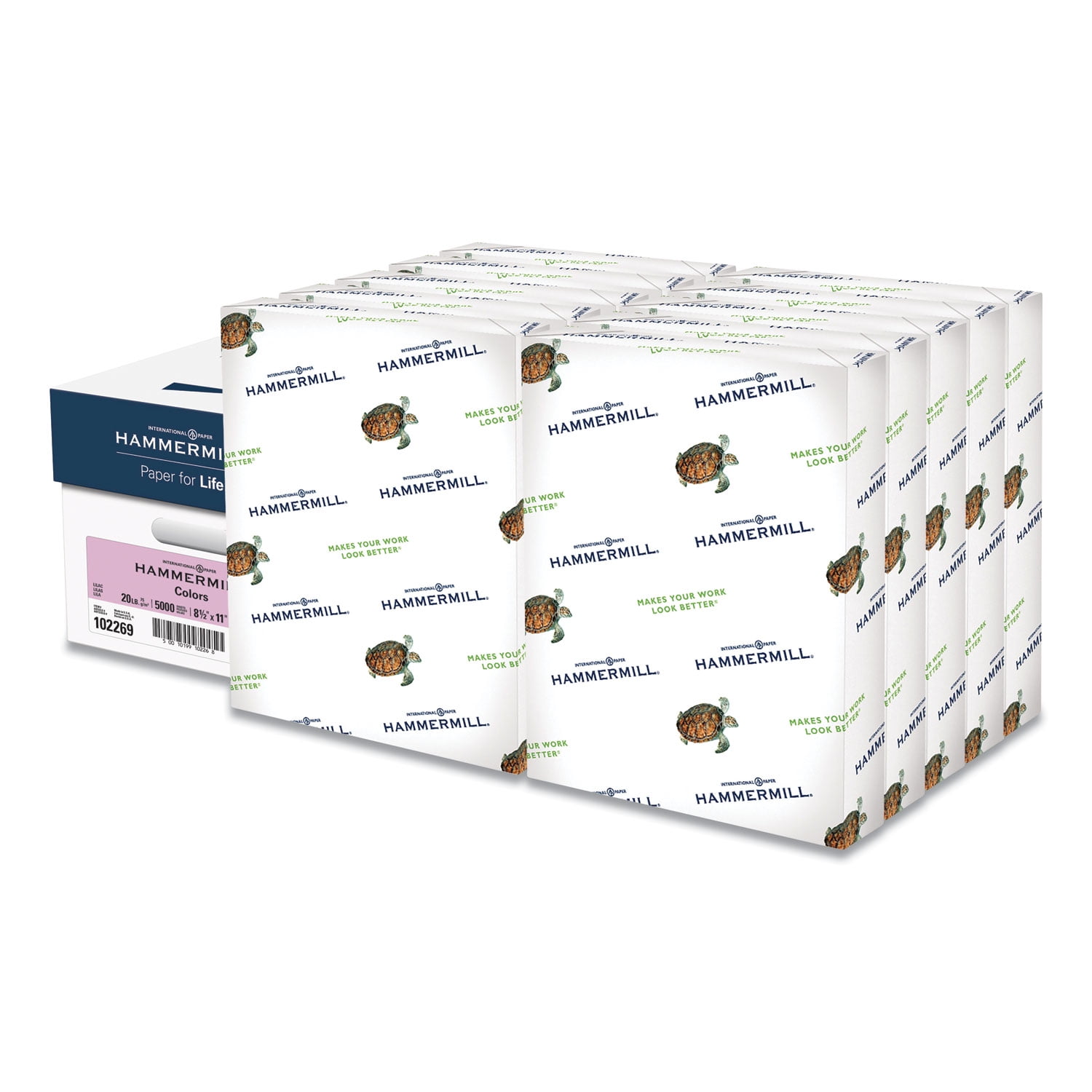 Hammermill® Colors Print Paper, 20lb, 8.5 X 11, Lilac, 500 Sheets/ream ...