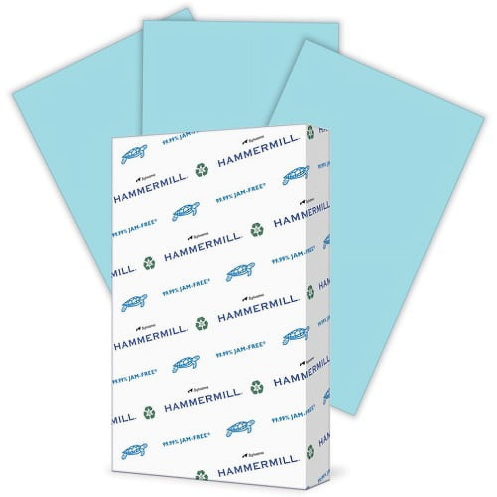 Hammermill Colors Recycled Copy Paper - Blue - Legal - 8 1/2" x 14 ...