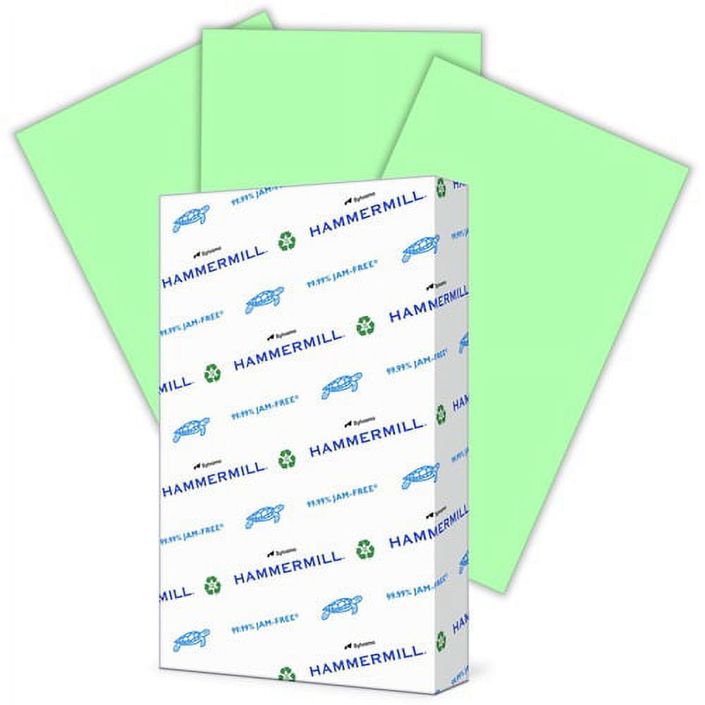 Hammermill Colors Recycled Copy Paper - Green - Legal - 8 1/2" x 14 ...