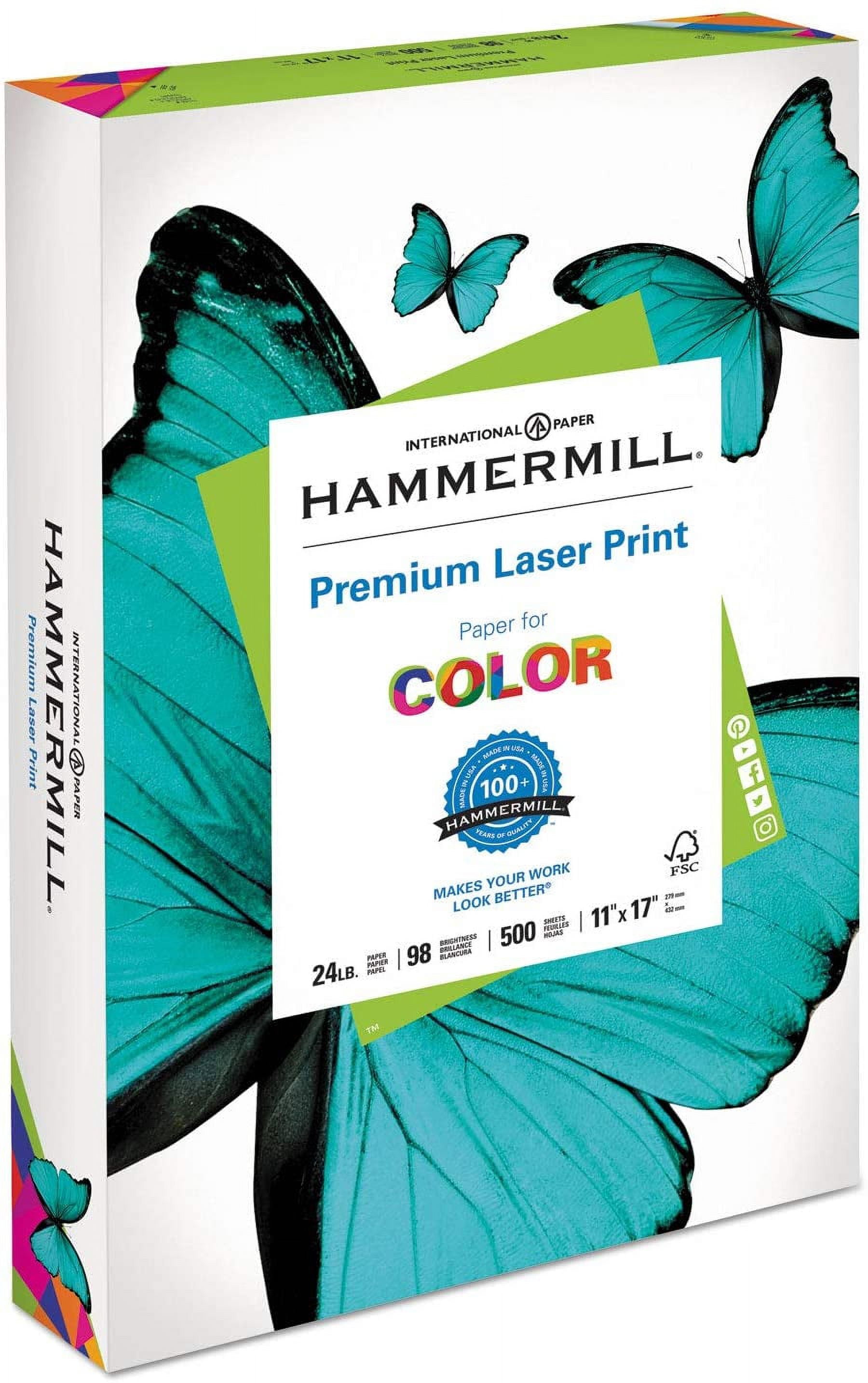 Hammermill Laser Print Office Paper, 98 Brightness, 24Lb, 11 X 17 ...