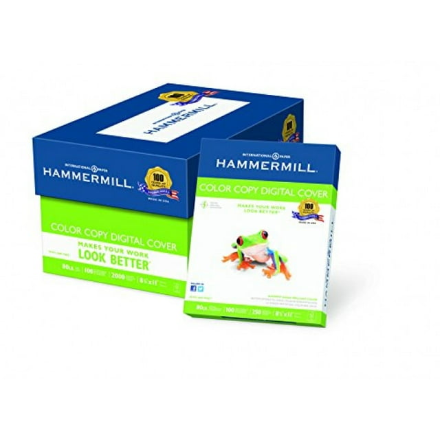 Hammermill Paper, Color Copy Digital Cover, 80lb, 8.5 x 11, Letter, 100 ...