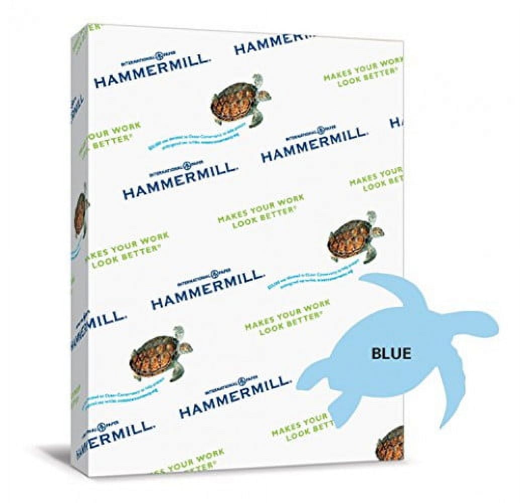 Hammermill Paper Colors RFSAr Blue, 24lb., 8.5x11, Letter 500 Sheets (6 ...