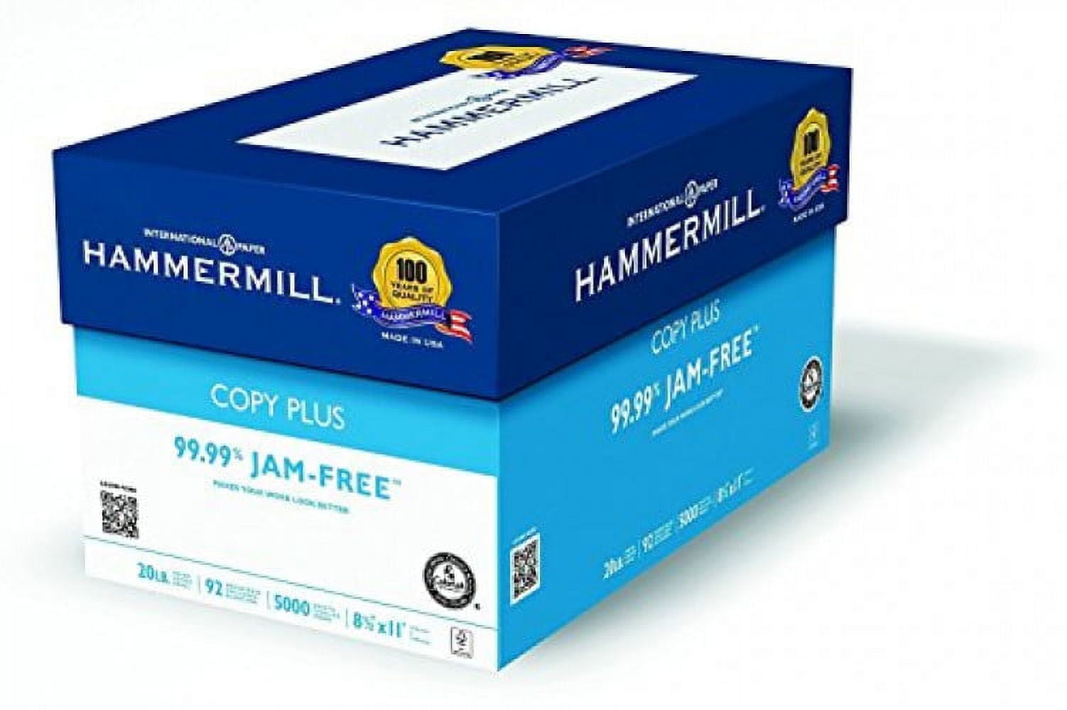 Hammermill Paper, Copy Plus, 20lb, 8.5 x 11, Letter, 92 Bright, 5,000 ...