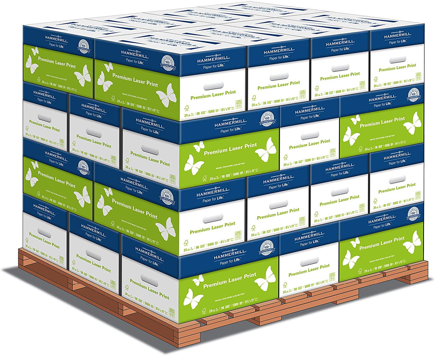 Hammermill Premium Laser Printer Paper, 8.5" x 11", Letter Size, 24 lb ...