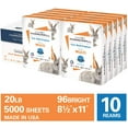 "Hammermill 20 lb. Copier Paper, 8.5"" x 11"", 10 Ream Case, Fore ...